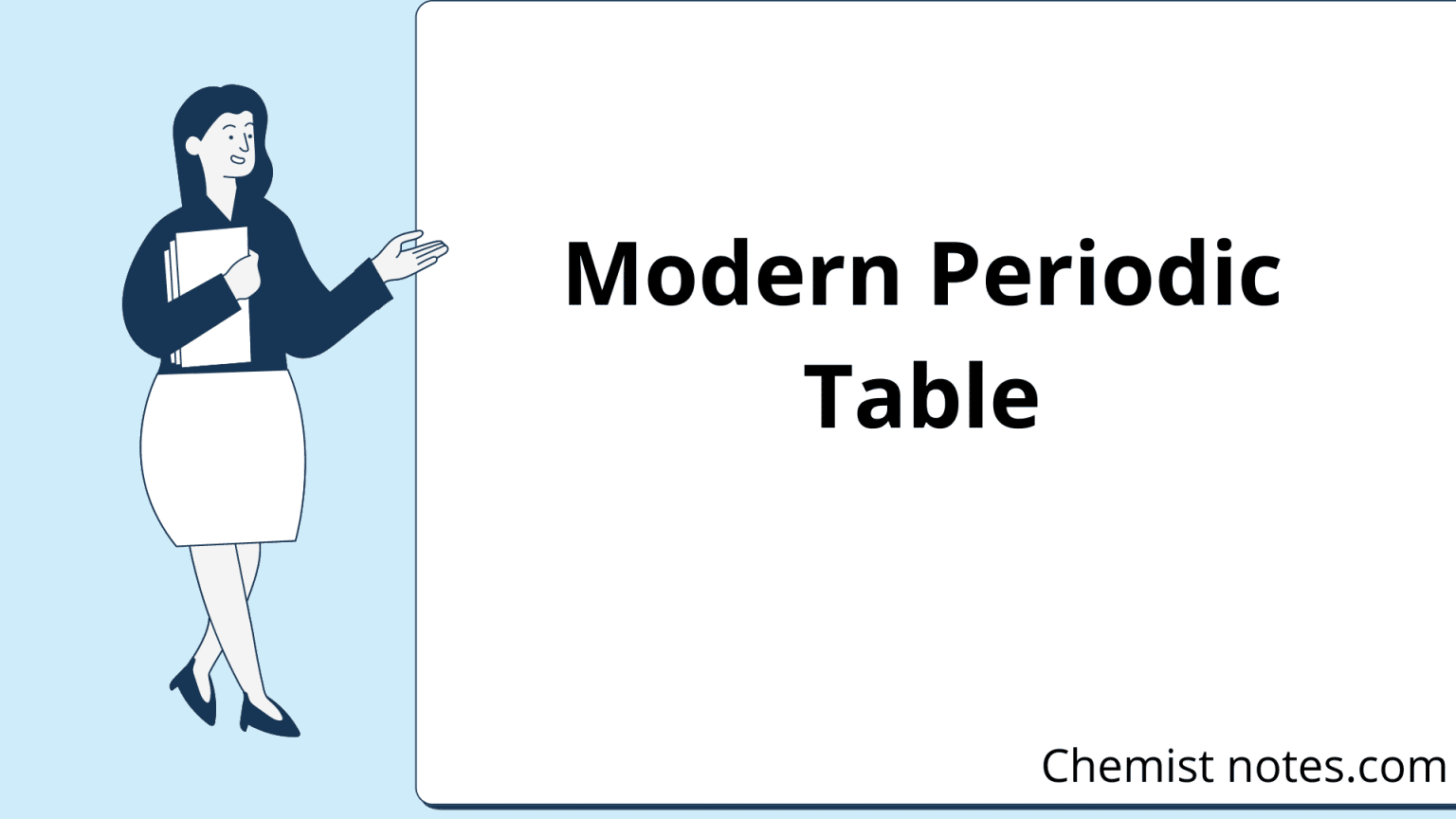 Modern Periodic Table: Long-form of Periodic Table - Chemistry Notes