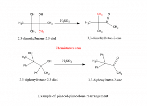 Pinacol pinacolone rearrangement reaction - Chemistry Notes