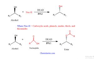 Mitsunobu reaction mechanism: 2 new application - Chemistry Notes