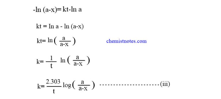First Order Reaction definition, example, half life period - Chemistry ...