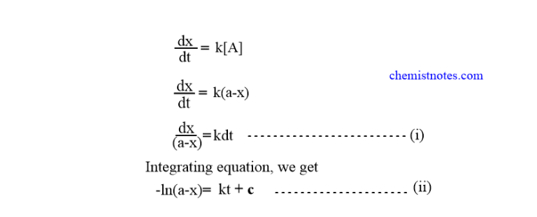 First Order Reaction definition, example, half life period - Chemistry ...