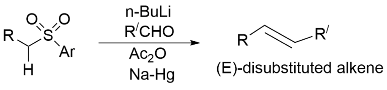 Julia Olefination Reaction, Mechanism and Applications - Chemistry Notes