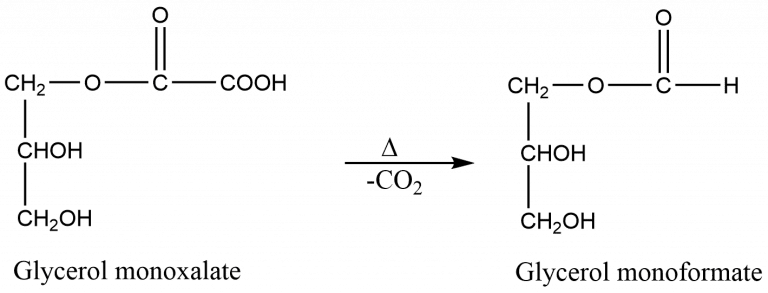 Laboratory Preparation of Formic acid From Oxalic acid - Chemistry Notes