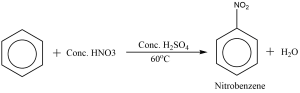 Laboratory Preparation of Nitrobenzene, purification,Uses - Chemistry Notes
