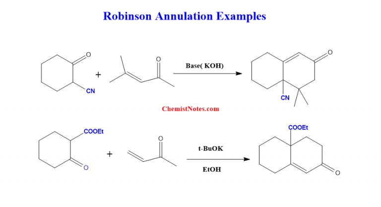 Robinson annulation reaction: Easy mechanism - Chemistry Notes