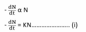 Rate equation: Rate of Radioactive disintegration in Detailed ...