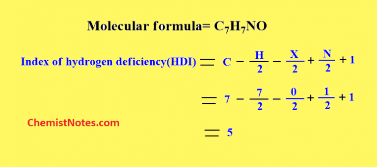 Index of hydrogen deficiency formula: Easy Calculation with examples ...