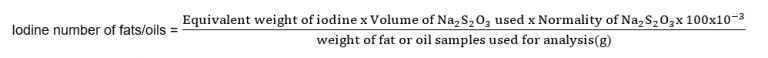 Iodine value: Definition, Principle, Procedure, Formula, and 2 Reliable ...