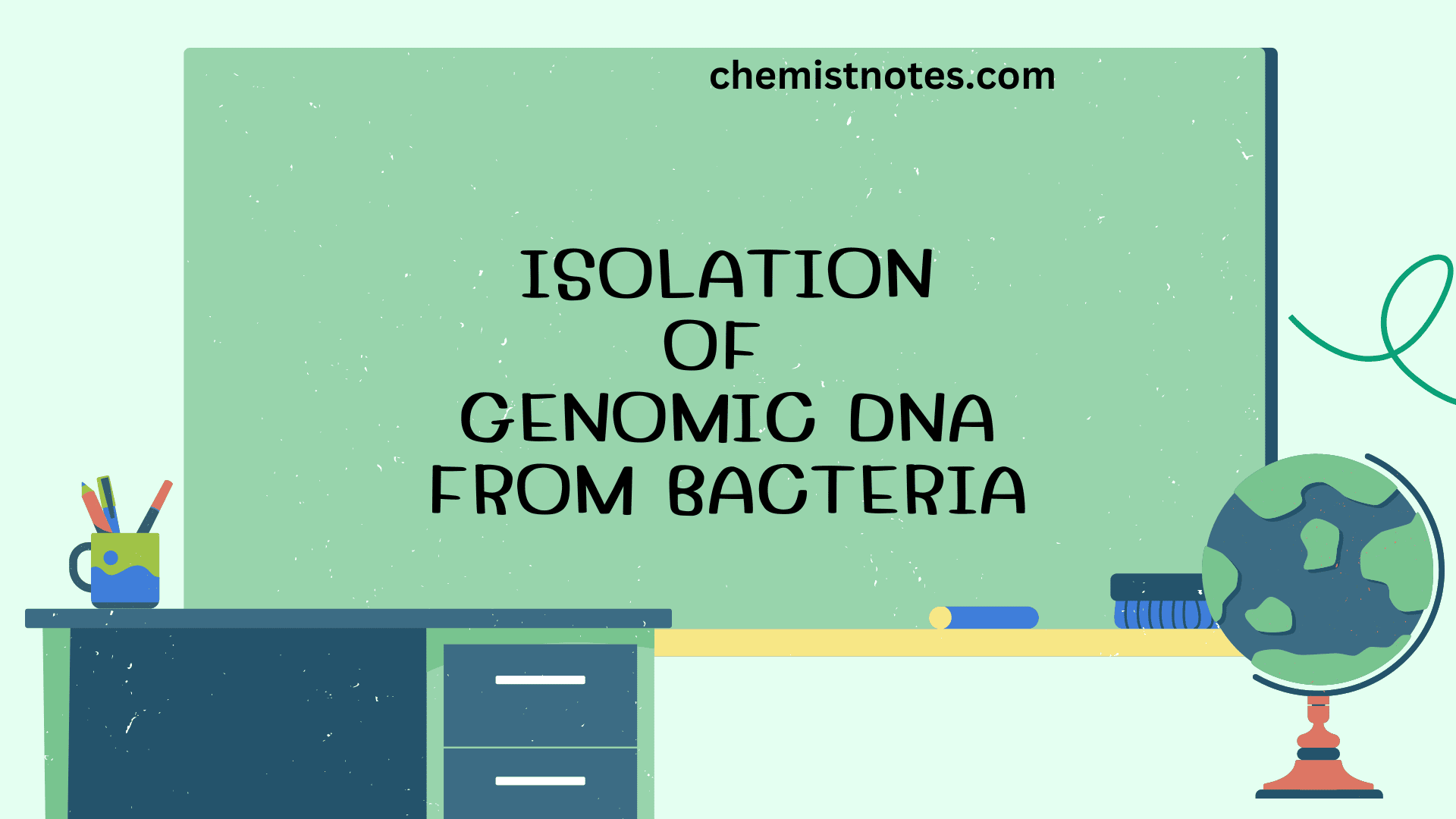 Isolation Of Genomic Dna From Bacteria Phenol Chloroform Method Chemistry Notes