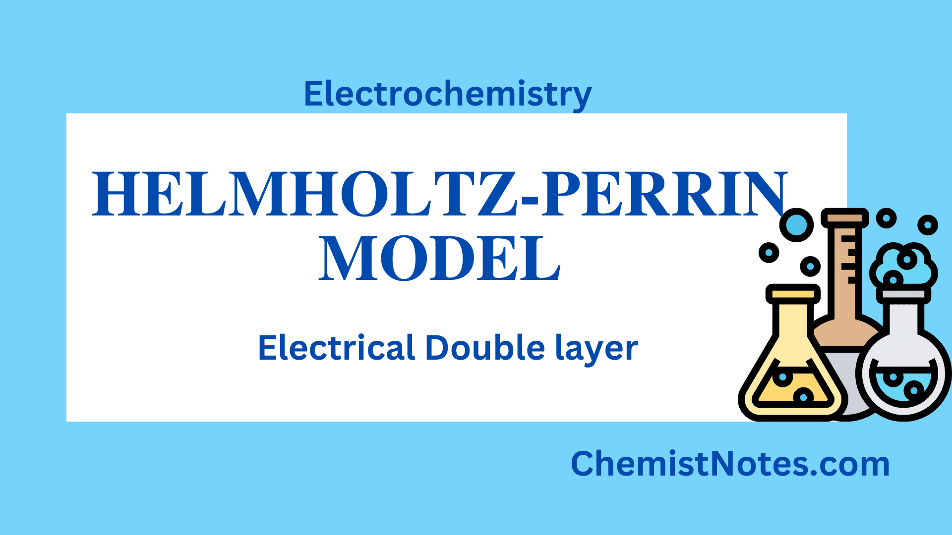 Helmholtz-Perrin Model of Electrical Double layer: Easy explanation, 4 ...