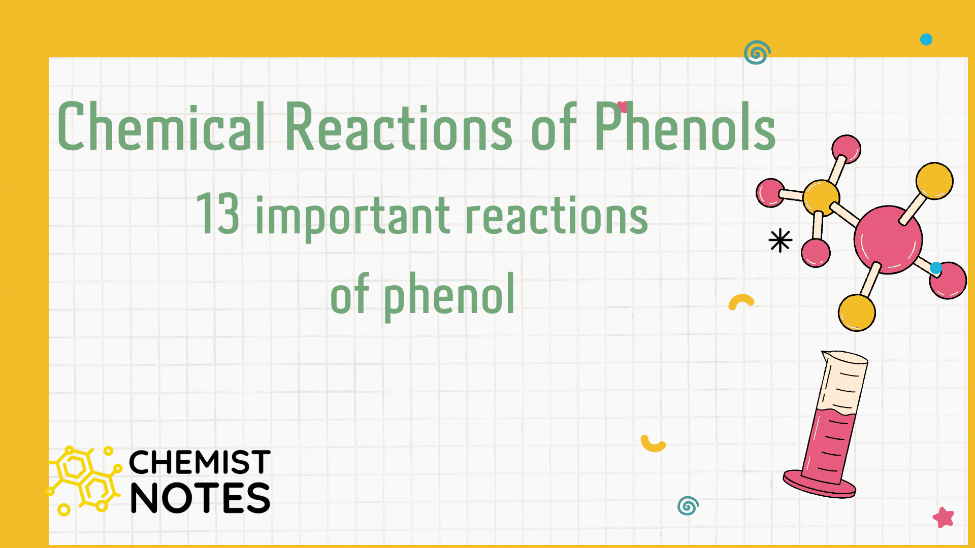 Chemical Reactions of Phenols: 13 important reactions of phenol ...