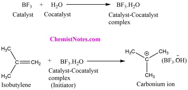 Cationic Polymerization: An Easy Mechanism and Kinetics - Chemistry Notes Cationic Polymerization: An Easy Mechanism and Kinetics - Chemistry Notes