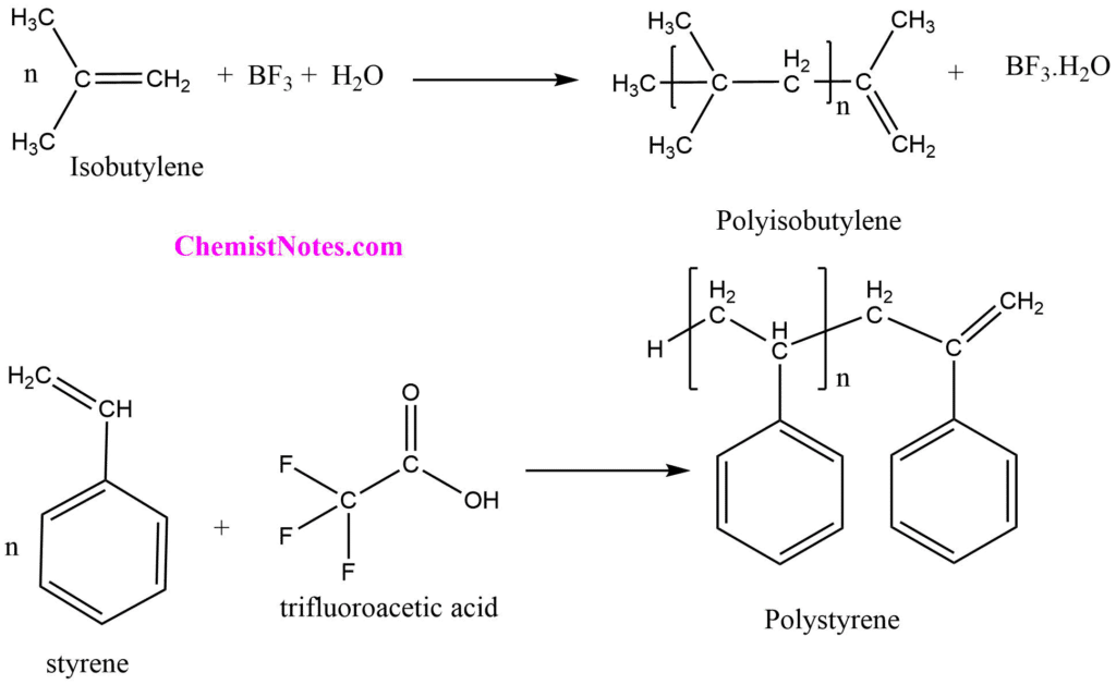 Cationic Polymerization: An Easy Mechanism and Kinetics - Chemistry Notes