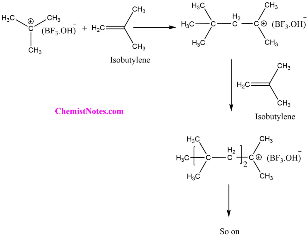 Cationic Polymerization: An Easy Mechanism and Kinetics - Chemistry Notes Cationic Polymerization: An Easy Mechanism and Kinetics - Chemistry Notes