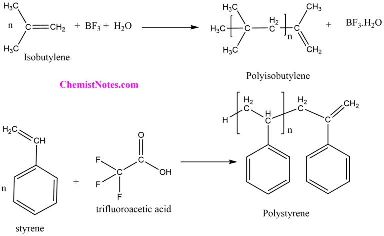 Cationic Polymerization: An Easy Mechanism and Kinetics - Chemistry Notes Cationic Polymerization: An Easy Mechanism and Kinetics - Chemistry Notes